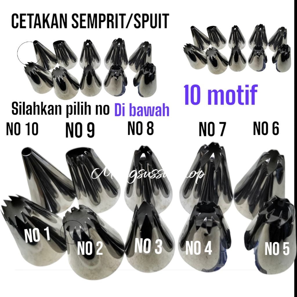 Jual Spuit Kue Sus Spuit Kue Semprit Alat Penghias Dekorasi Kue Capit ...