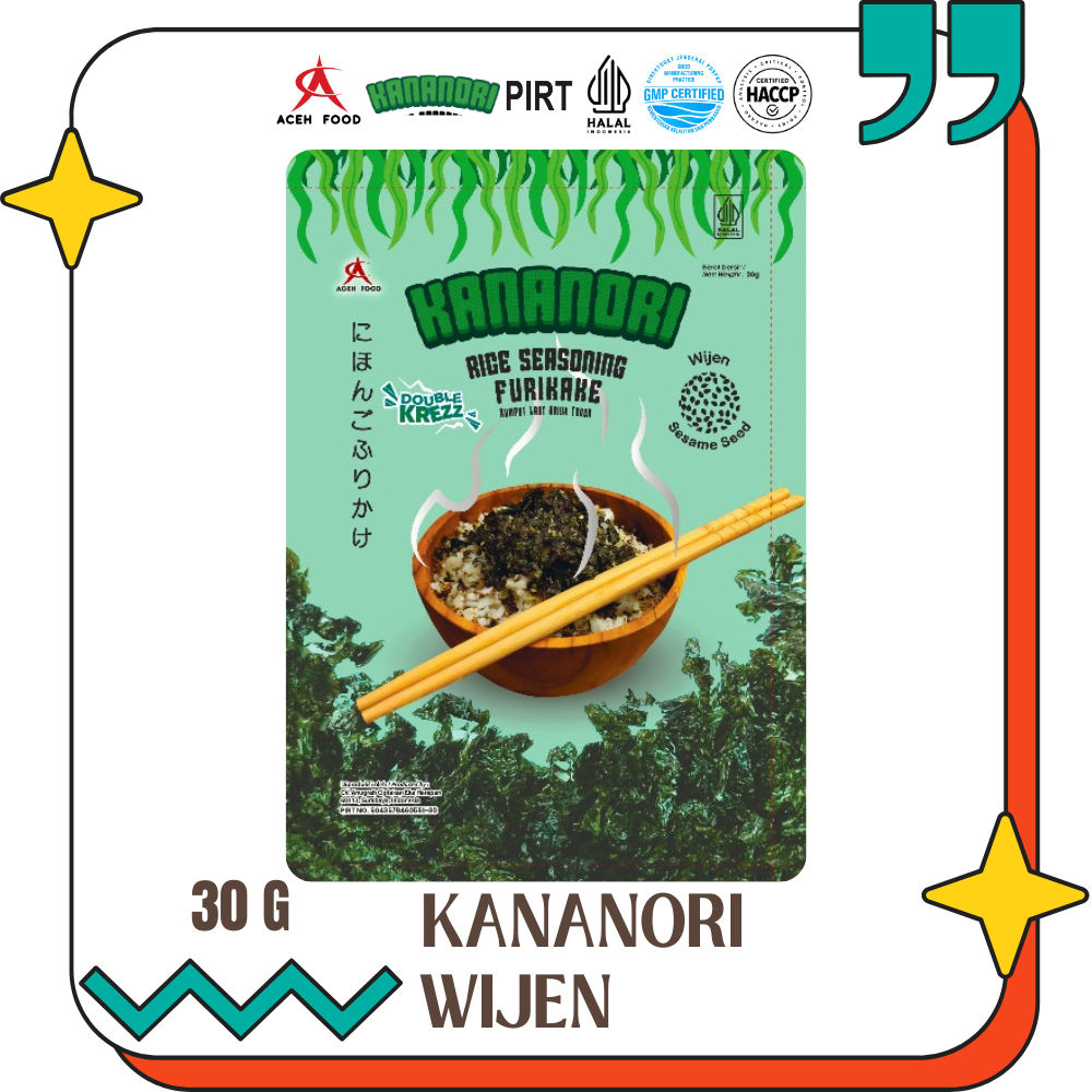 Jual Kananori Rumput Laut Furikake 30g - Rasa Wijen | Cemilan Bumbu ...