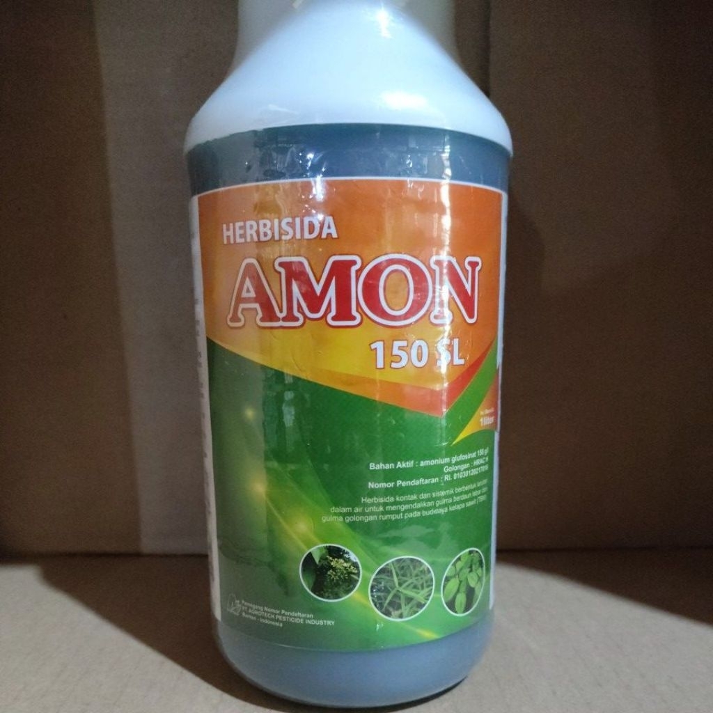 Jual Amon 150SL 1 liter herbisida kontak sistemik amonium glufosinat spesialis lulangan teki ...