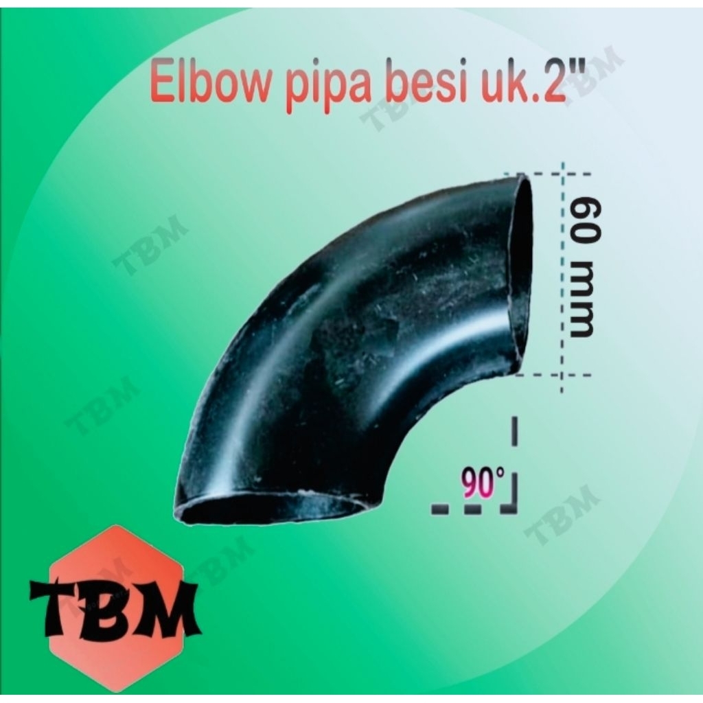 Jual elbow besi las pipa ukuran 2 inch elbo Lbow Keni knee penyambung ...