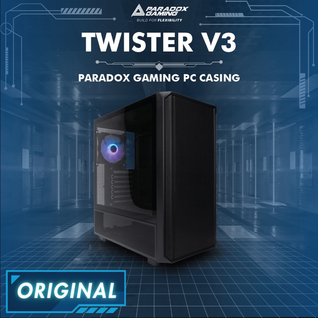 Jual Casing Twister V3 Paradox Gaming Gratis 1 FAN ARGB Tempered Glass ...