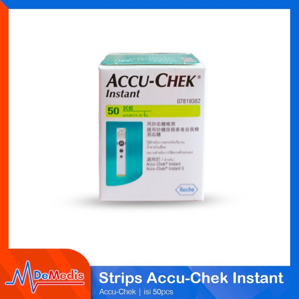 Jual ACCU-CHEK Instant Blood Glucose Test Strips Accucheck Instant ...