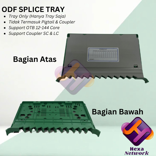 Jual Fiber Optic ODF/OTB Splice Tray Without Adapter/Pigtail [ Tray ...