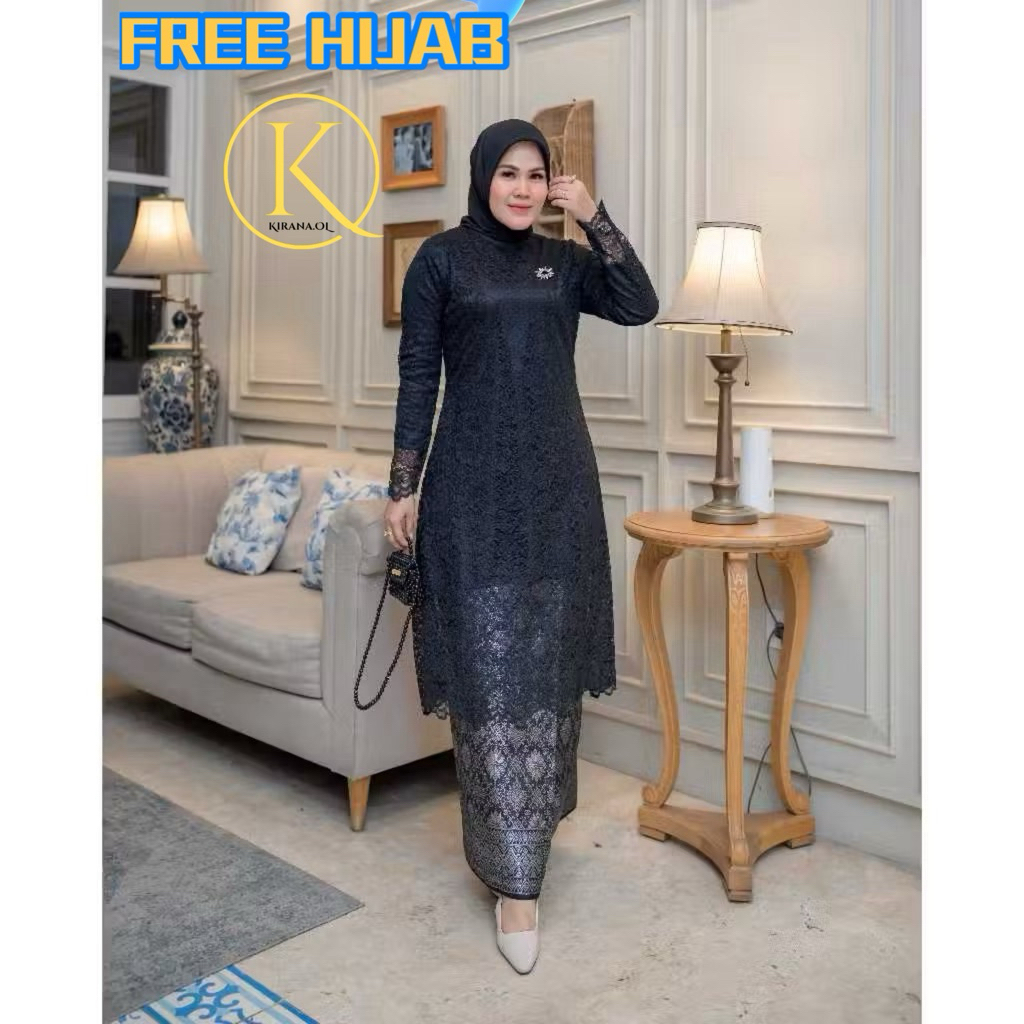 Jual (FREE HIJAB) KIRANA OL - KEBAYA BRUKAT MODERN - BAJU KEBAYA MODERN ...