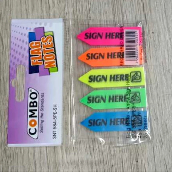 Jual Flag notes sign here /stiky note sign here / Flag stcky notes sign ...
