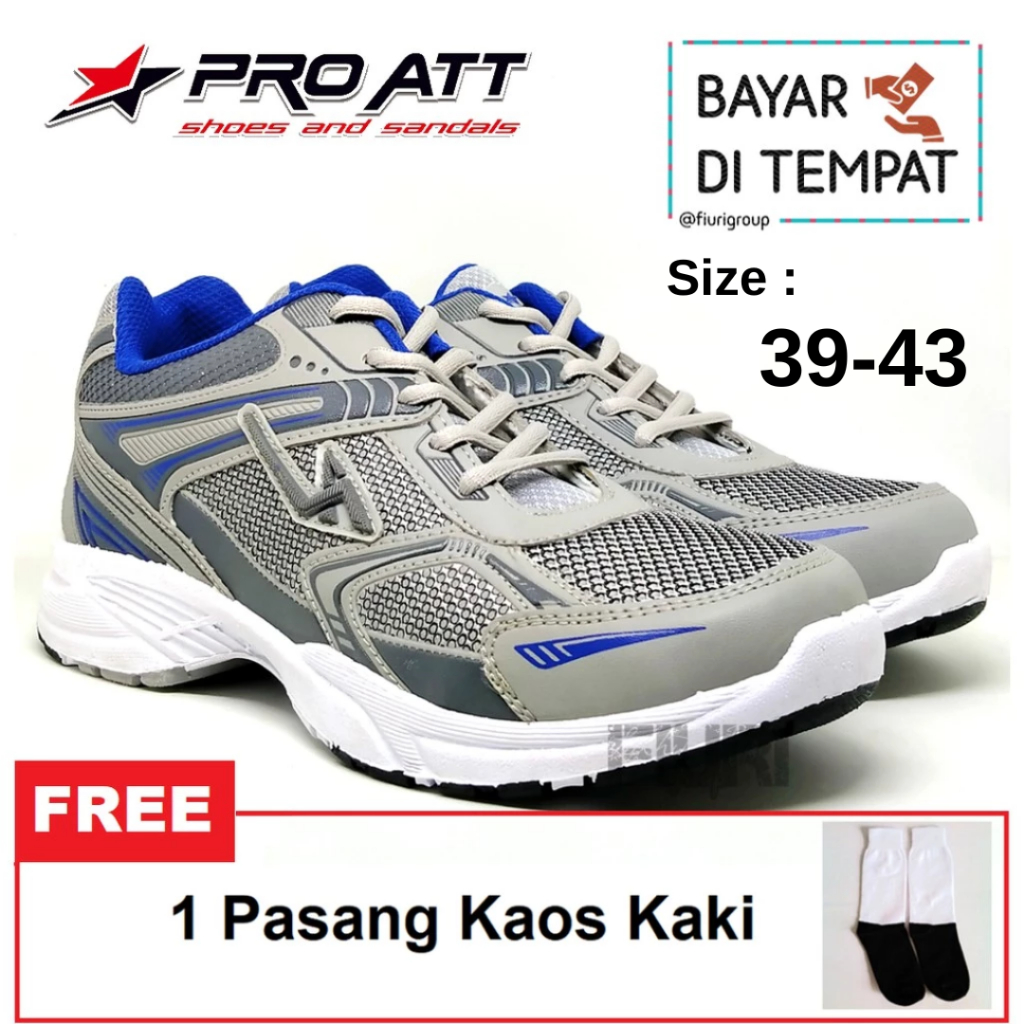Jual FIURI - Pro ATT Original - MC 52 ABU BIRU MERAH 39-43 - Sepatu Kets Pria - - Sepatu ...
