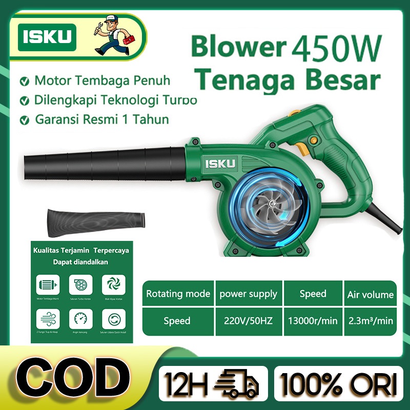 Jual ISKU Hand Blower 450W Mesin Blower angin 220V/Penyedot Debu ...