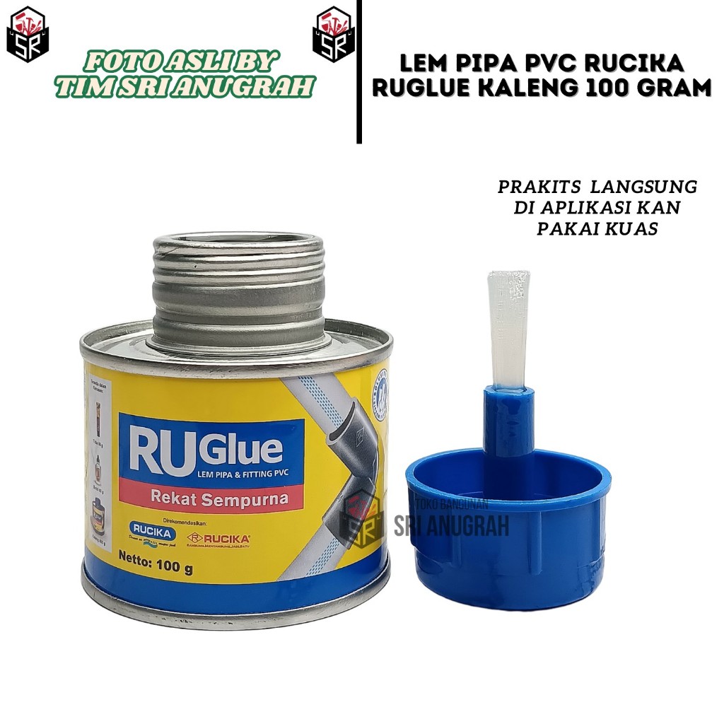Jual Lem Pipa Pvc Rucika RUGLUE 100 Gram Super Kuat | Shopee Indonesia
