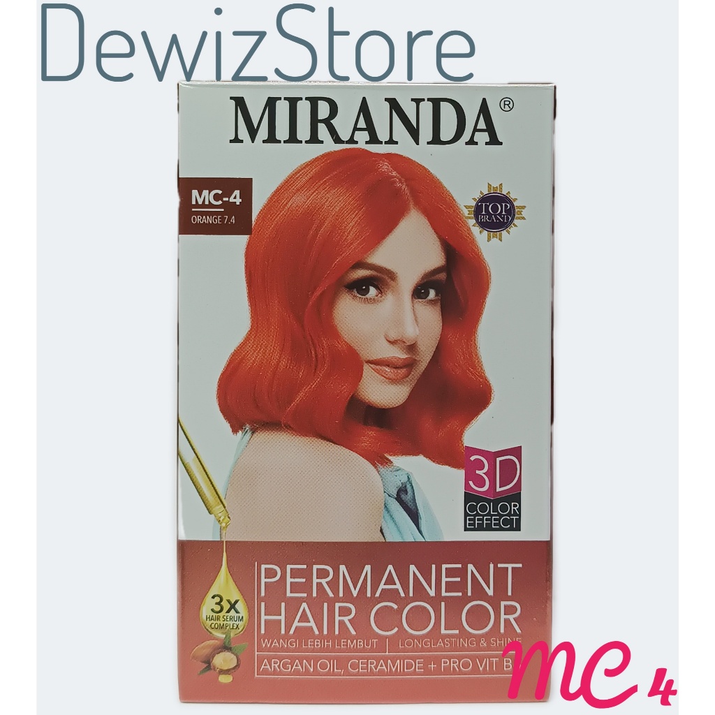 Jual MIRANDA HAIR COLOR / PEWARNA RAMBUT MIRANDA (MC 4 - ORANGE 7.4 ...