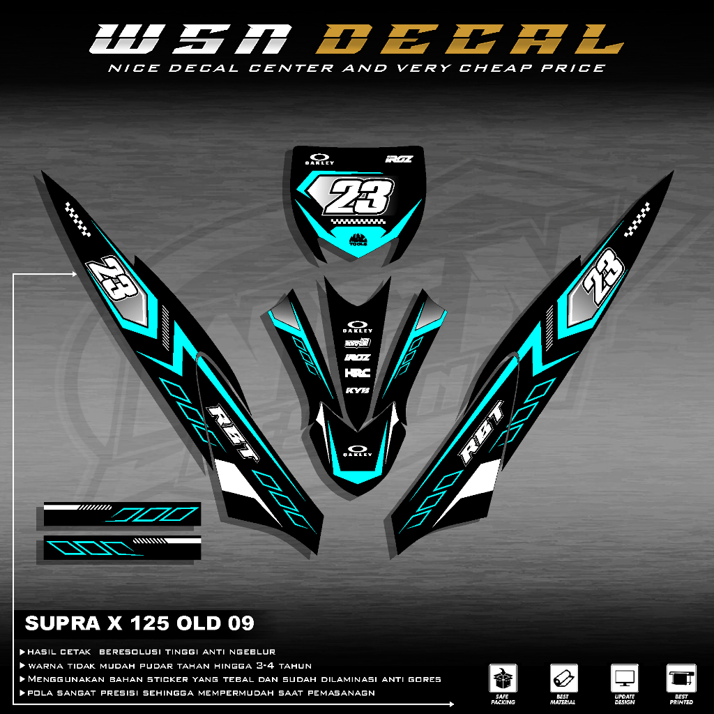 Jual Sticker Striping MOTOR SILUMAN SUPRA X 125 OLD RBT BEBEK MODIF ...