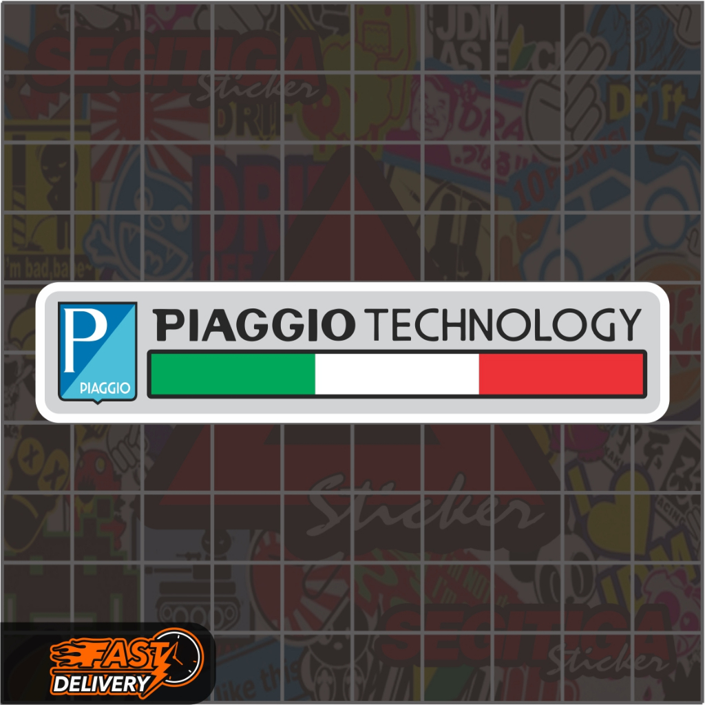 Jual Sticker Piaggio Technology Ukuran 9 x 2 Cm | Shopee Indonesia