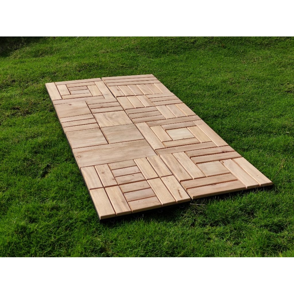 Jual Lantai Kayu Bongkar Pasang Berbagai Motif / Decking Tile Kayu UK ...