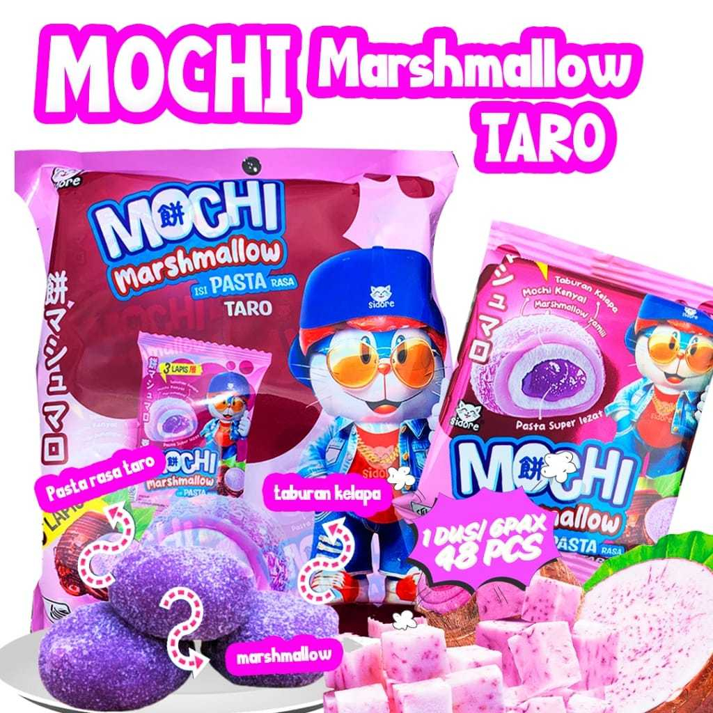 Jual Mochi Marshmallow Lembut Aneka Rasa Coklat Taro Mangga Kacang by ...