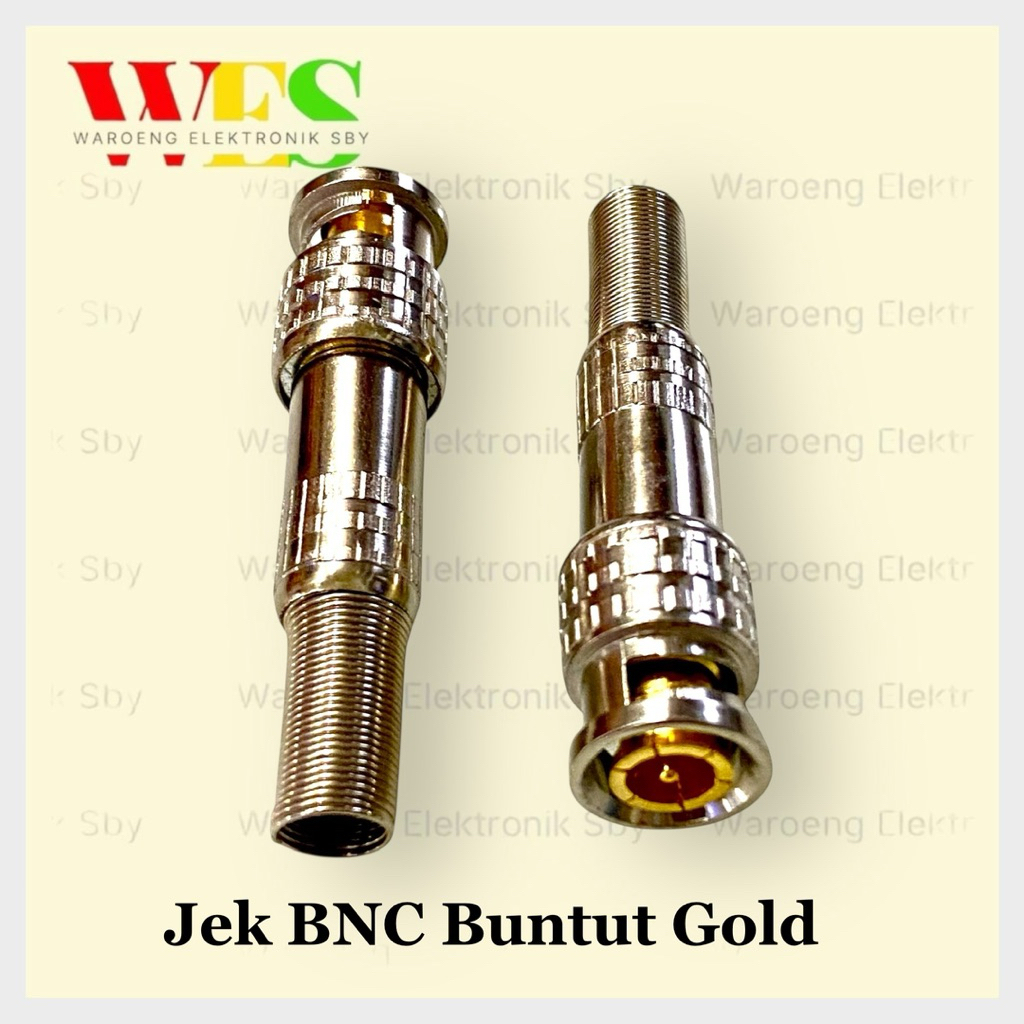 Jual JEK BNC GOLD CONNECTOR/KONEKTOR CCTV/CCTV CONNECTOR | Shopee Indonesia