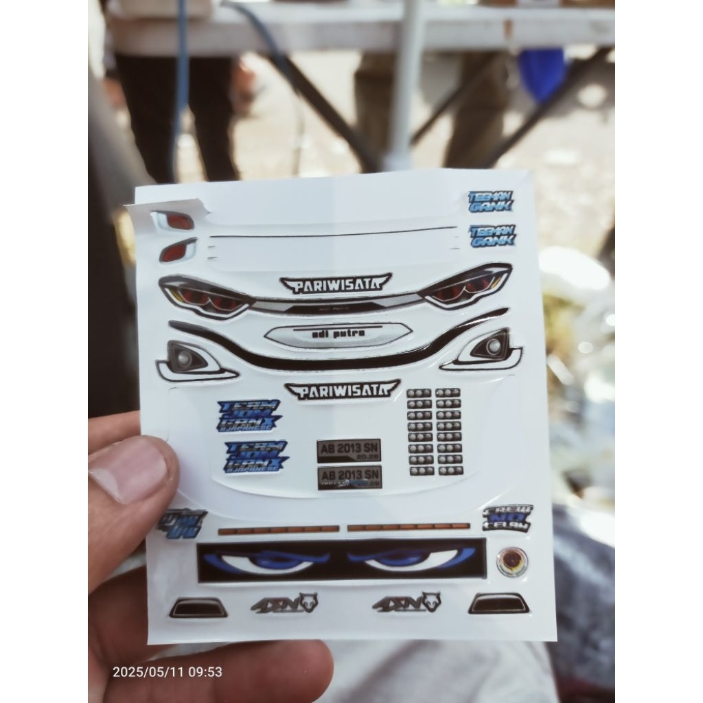Jual Stiker lampu JB3 untuk Miniatur Bis Plastik | Shopee Indonesia