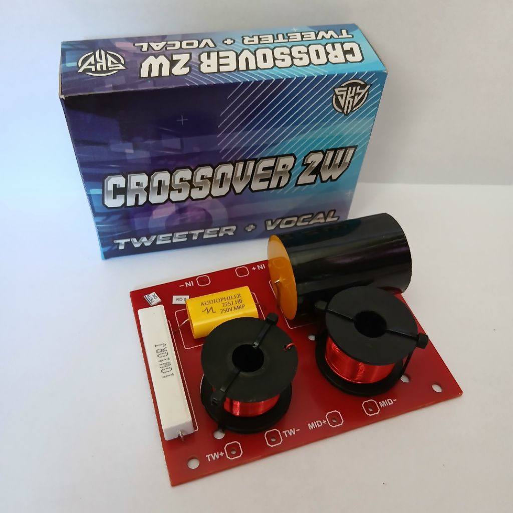 Jual Kit Crossover Passif 2 Way Tweeter + Middle SKY , Crossover 2 Way ...
