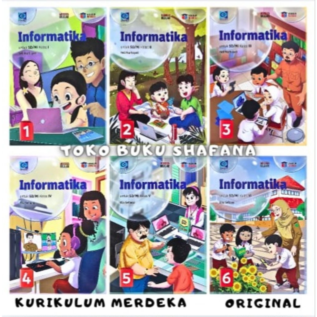 Jual Buku Informatika Kelas 1 2 3 4 5 6 SD Grafindo Kurikulum Merdeka ( KURMER ) | Shopee Indonesia