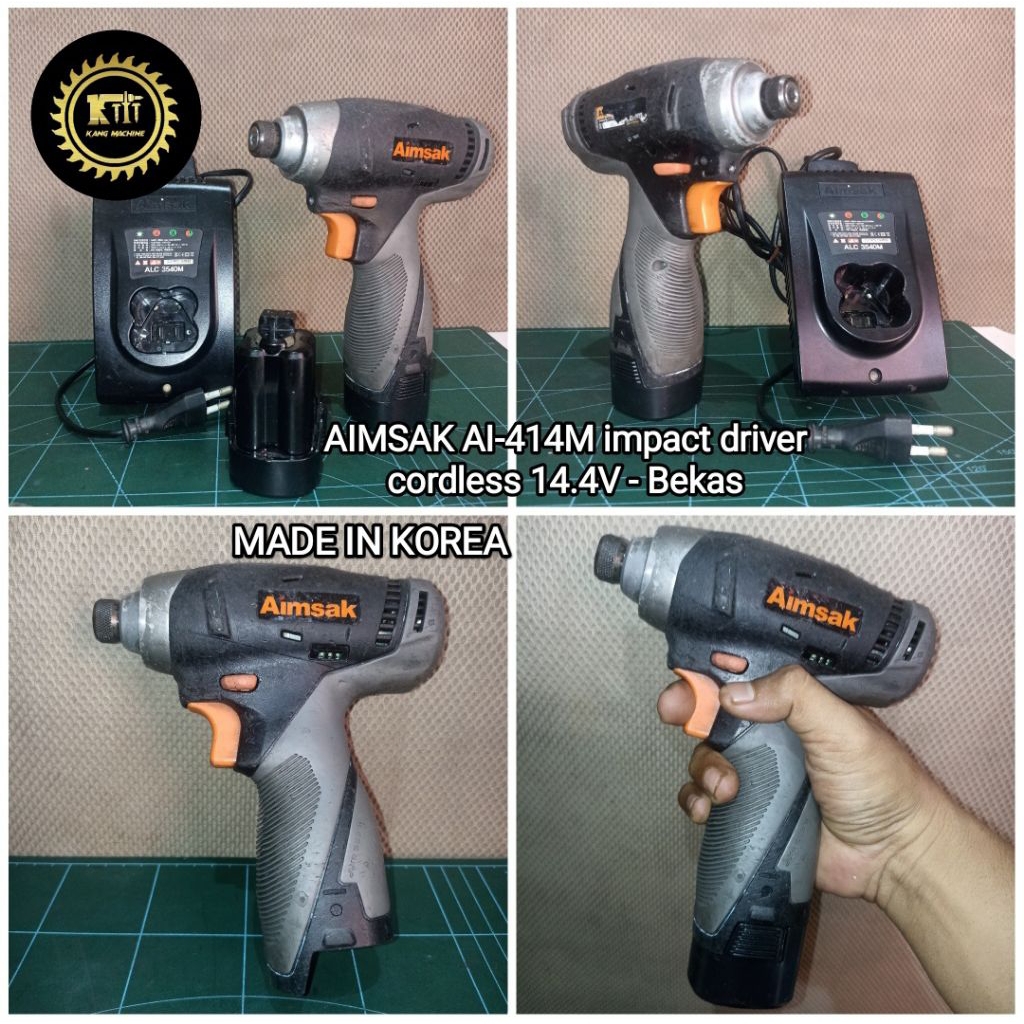 Jual impact driver cordless 14.4V AIMSAK AI-414M AI 414 M Korea bor obeng baterai | Shopee Indonesia