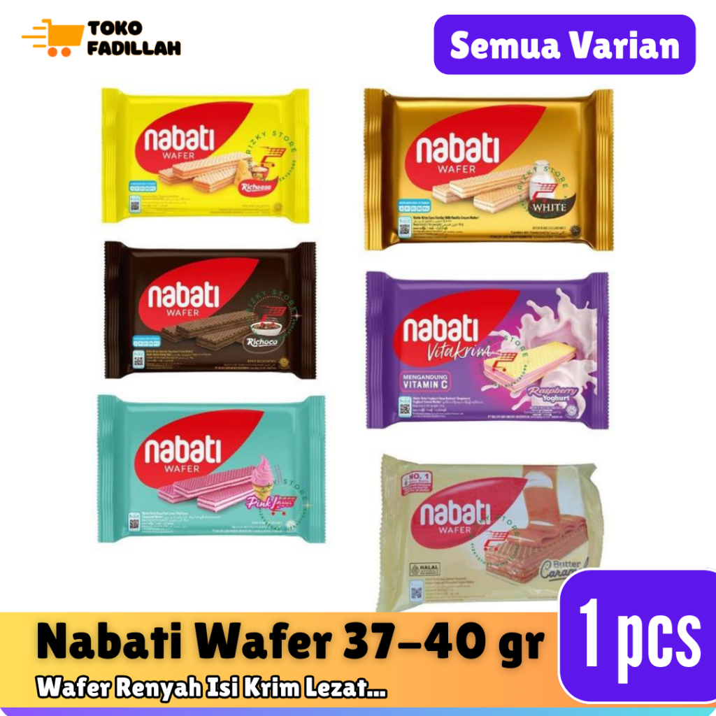 Jual Nabati Wafer 37-40 gr 2000-an [Semua Varian Rasa] | Shopee Indonesia