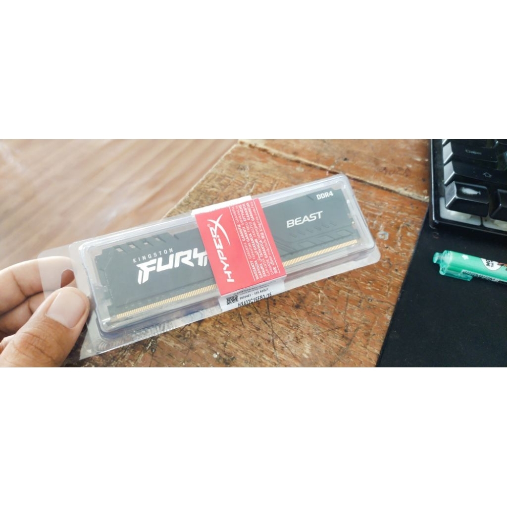Jual Ram 16 Gb Kingston Fury DDR4 3200 Bekas (8x2) Dual channel Second ...