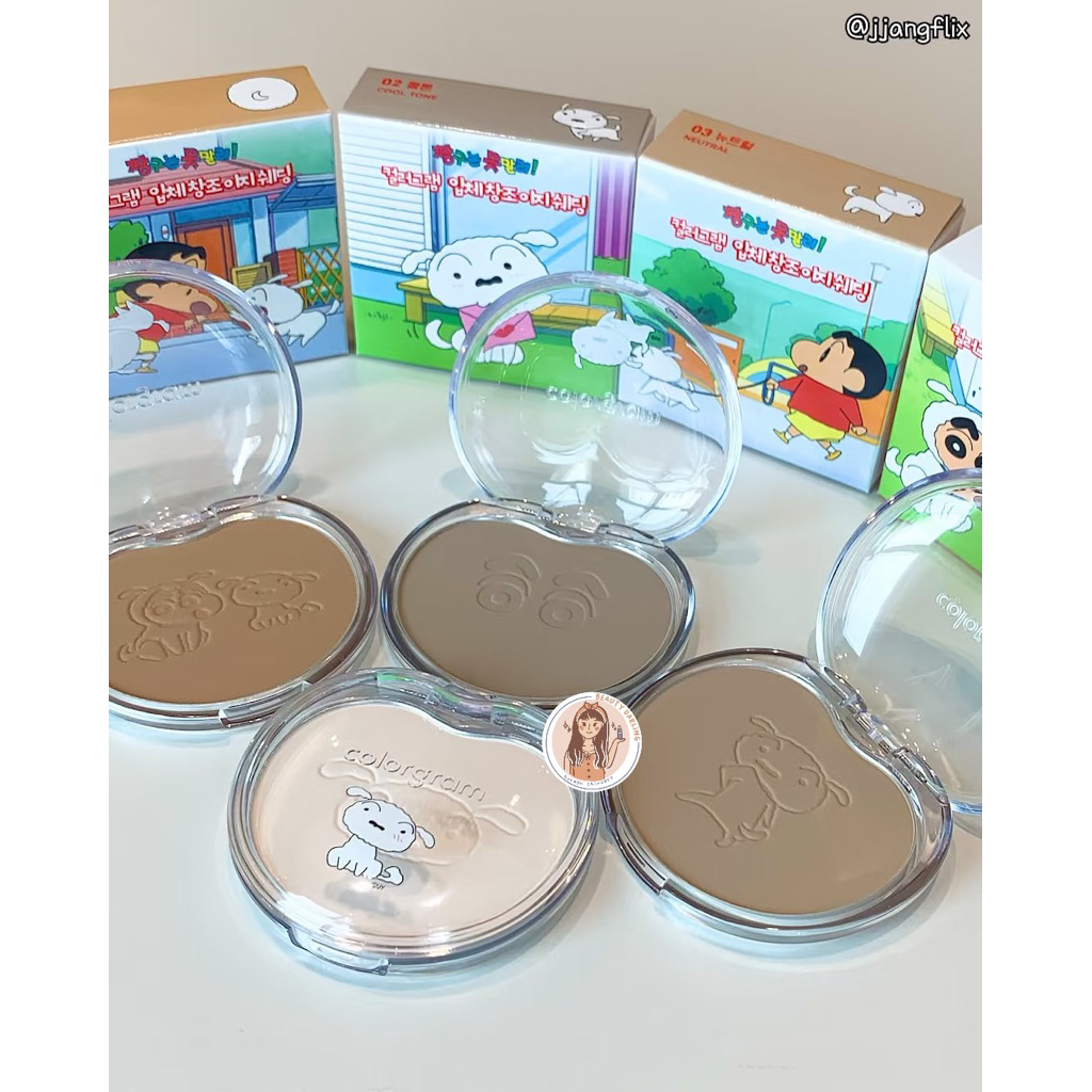 Jual READY PASTI ORI COLORGRAM X SHINCHAN CONTOUR POWDER SHINCHAN ...