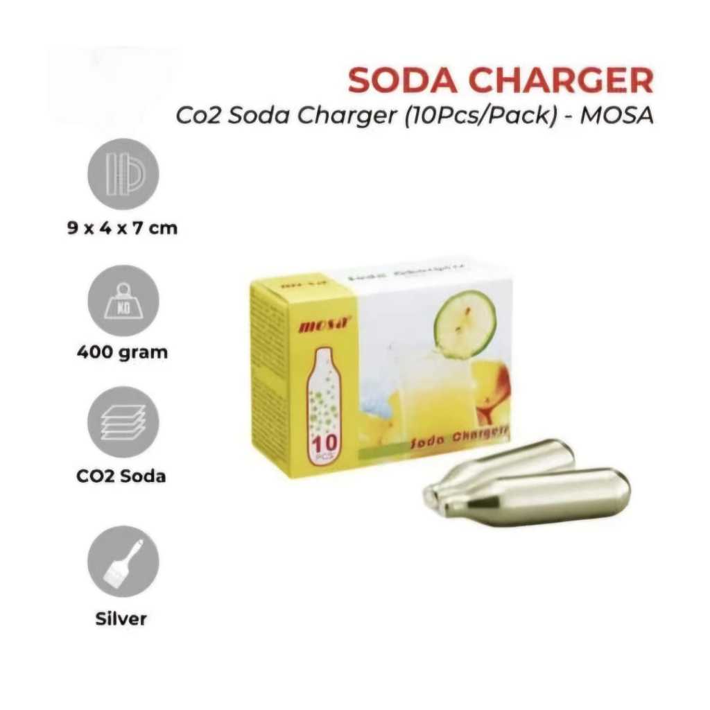 Jual MOSA Soda Charger CO2 (10Pcs) | Shopee Indonesia