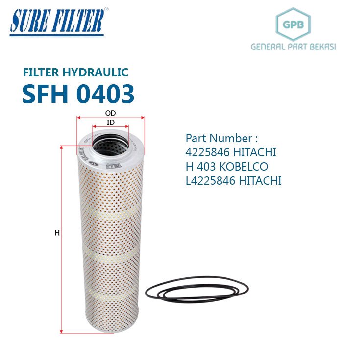 Jual Hydraulic Filter Hidrolik SFH 0403 Sure Filter | Shopee Indonesia