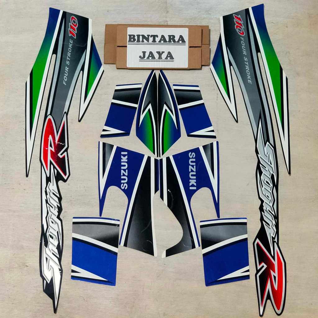 Jual Sticker Lis Striping Suzuki Shogun R 110 Tahun 2004 2005 Biru ...