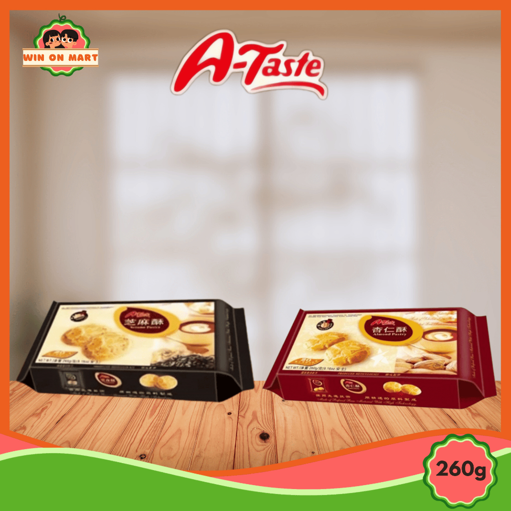 Jual BISKUIT | A TASTE BISCUIT 260g | SESAME PASTRY | ALMOND PASTRY ...