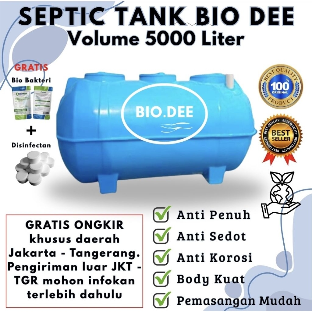 Jual Septic tank bio dee septic tank 5000 liter | Shopee Indonesia