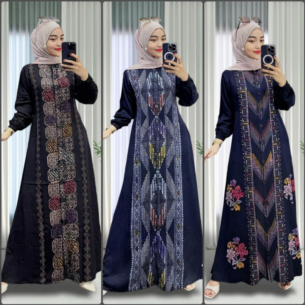 Jual Vthree Batik - Gamis Twill Ori Kualitas Super Origina l Gamis ...