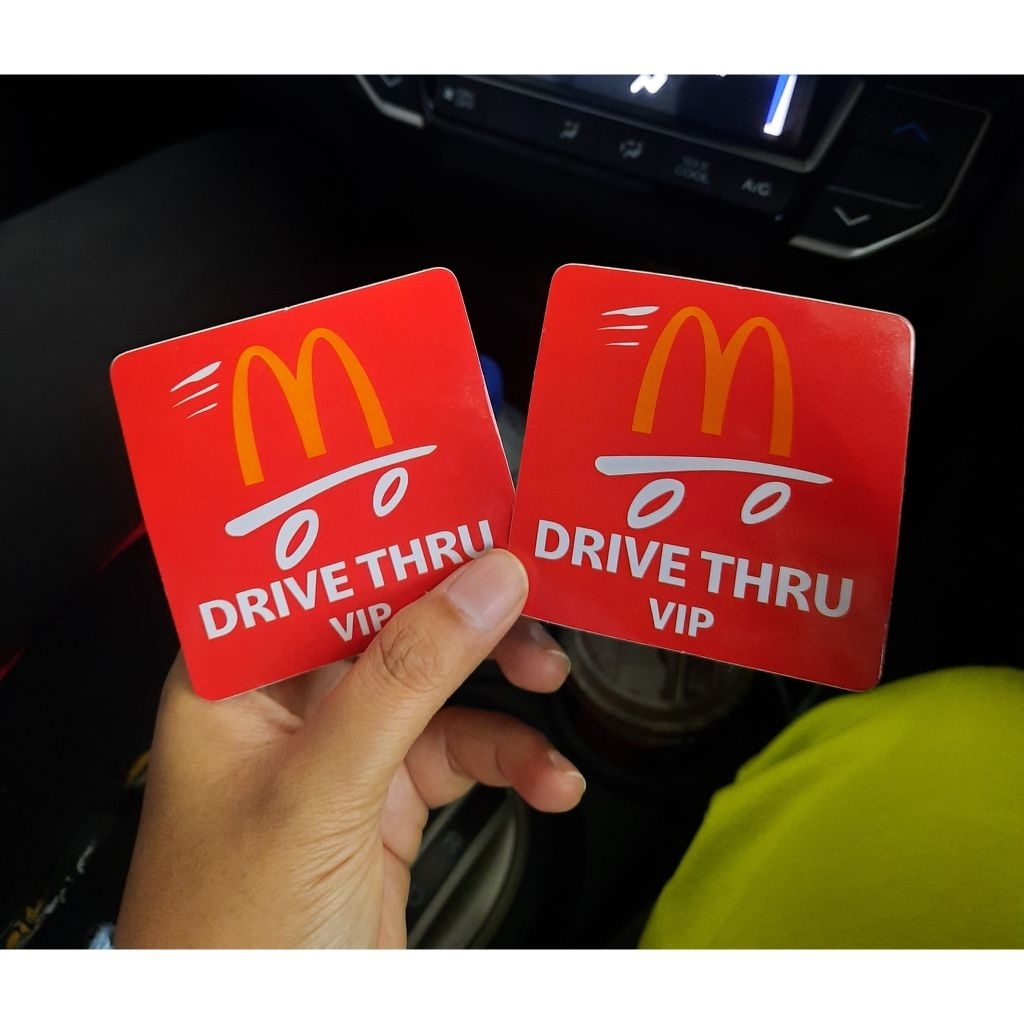 Jual New - Stiker drive thru mcd untuk motor edisi 2025 | Shopee Indonesia