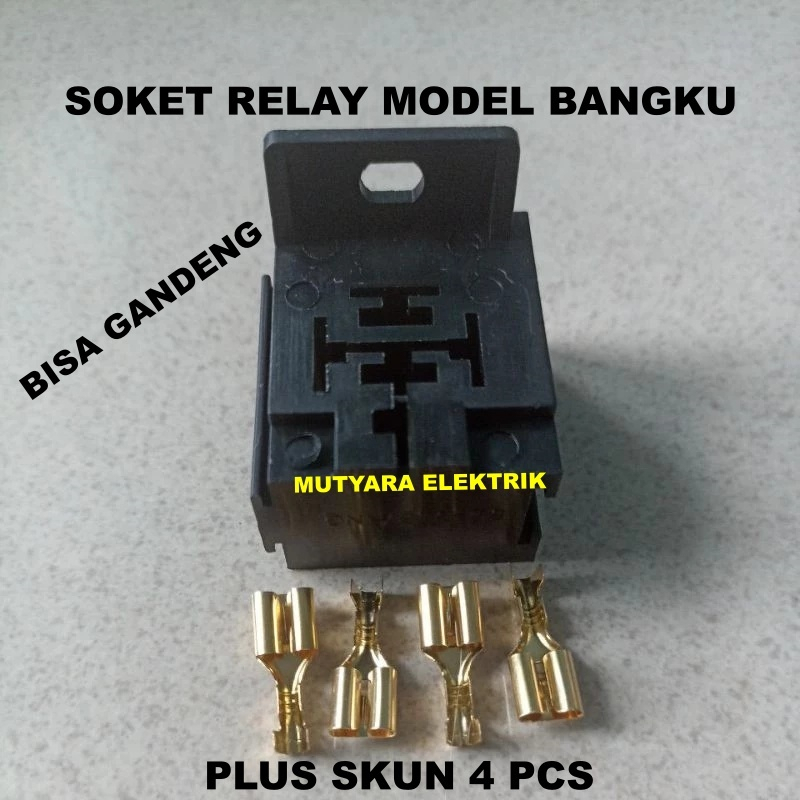 Jual SOKET RELAY BANGKU SOKET RELAY GANDENG BANGKU | Shopee Indonesia