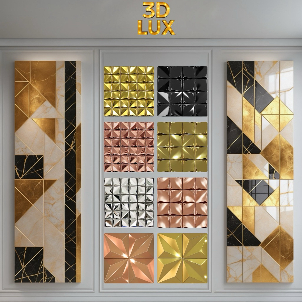 Jual Keramik Dinding Stainless CONCAVE Shape ada 3 Variasi Ukuran S M L ...