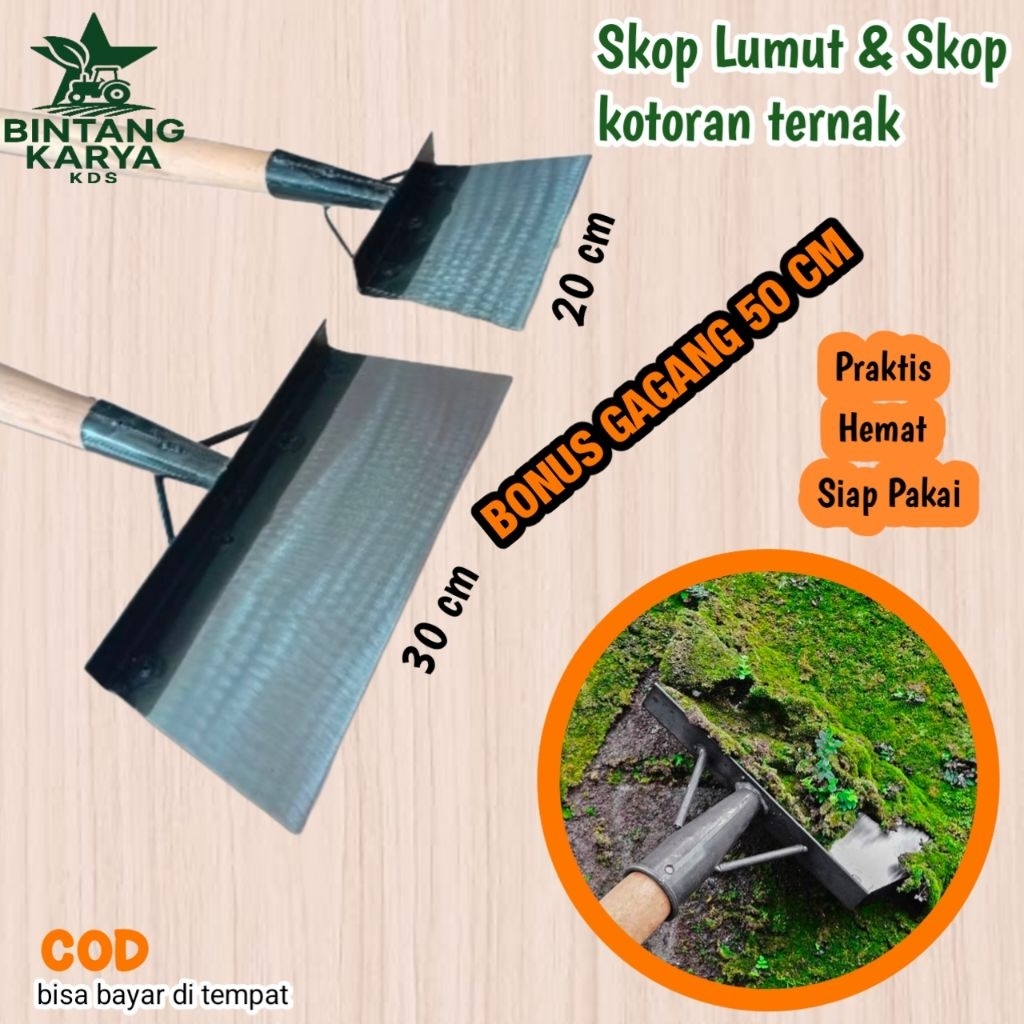 Jual Skop Tanaman Berkebun Skop Lumut Skop Baja Tebal Datar Tajam ...