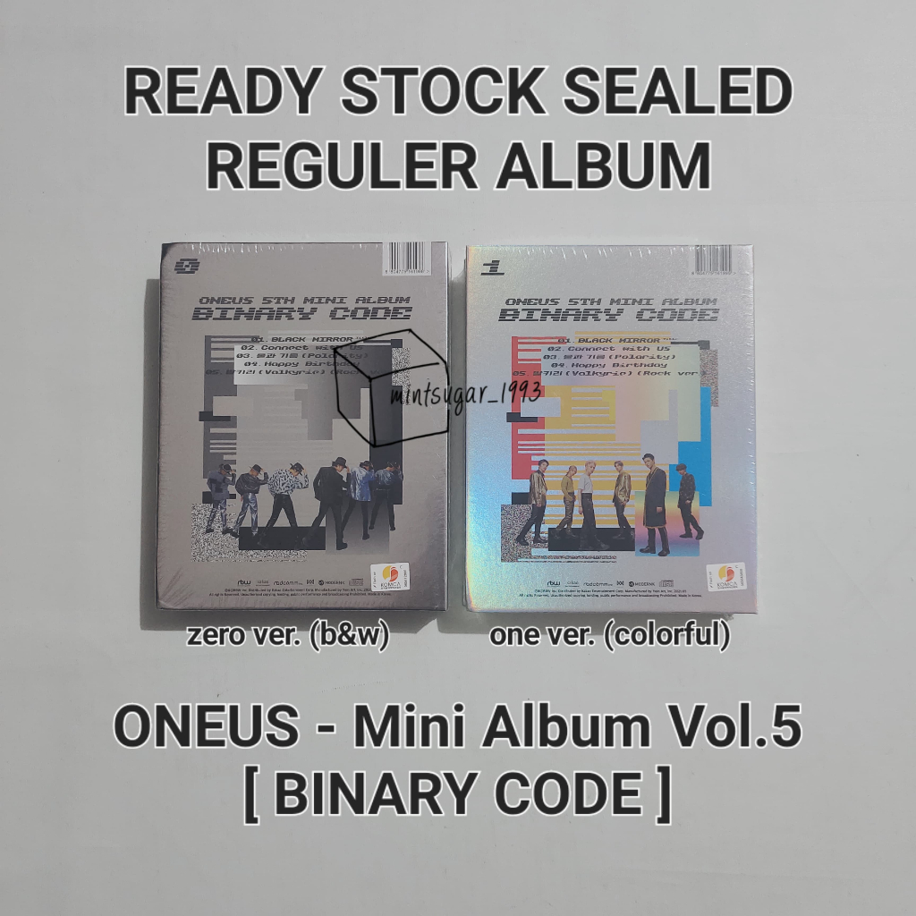 Jual [ READY NEW OFFICIAL ] ONEUS - Mini Album Vol.5 / 5th Mini Album [ BINARY CODE ] ( One ver ...
