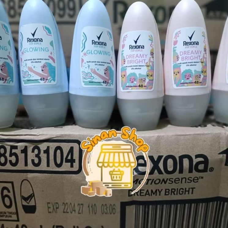 Jual Rexona Glowing White 40ml Deodorant Roll On | Shopee Indonesia