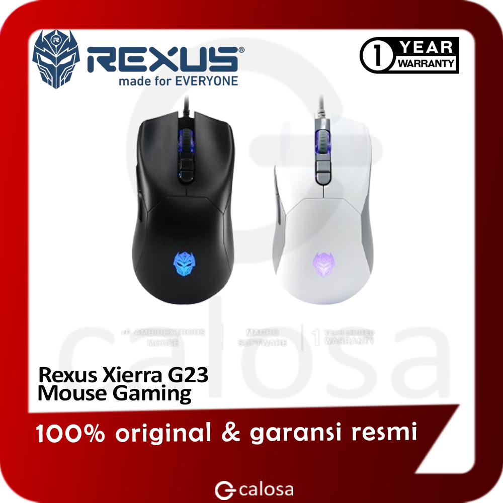 Jual Mouse Gaming Rexus Xierra 7D G23 RGB LED | Shopee Indonesia