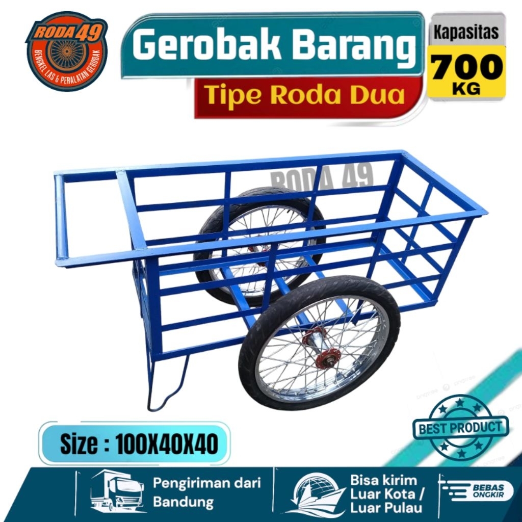 Jual Gerobak besi/wheelbarrow/Gerobak dorong serbaguna angkutan barang ...