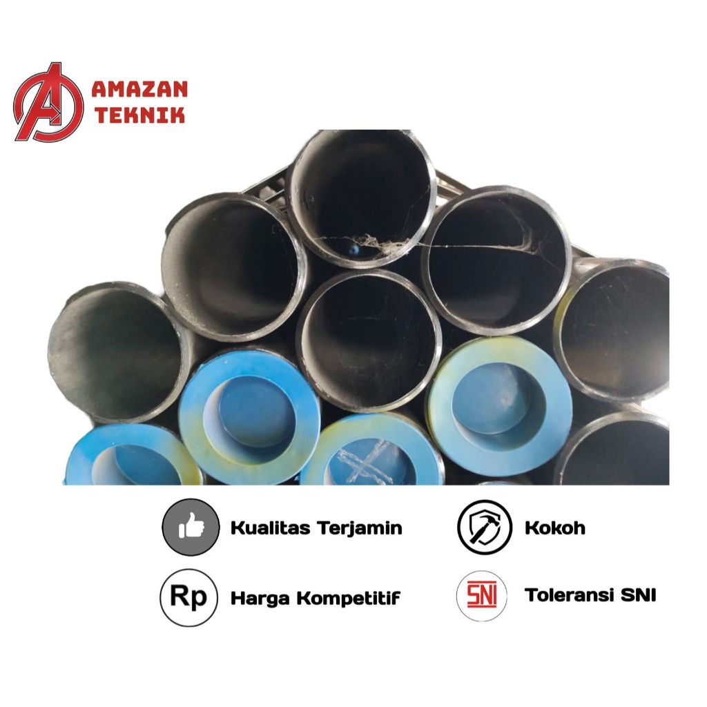 Jual Pipa Besi Seamless SCH 40 1/2 In x 6 M | Shopee Indonesia