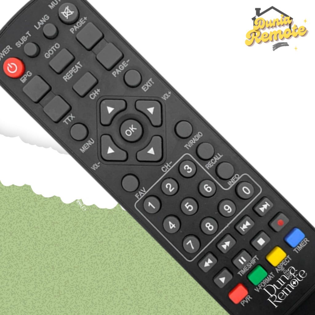 Jual remot Remote Set Top BOX Dvb T2 Advance Hinomaru Sanex Welhome ...