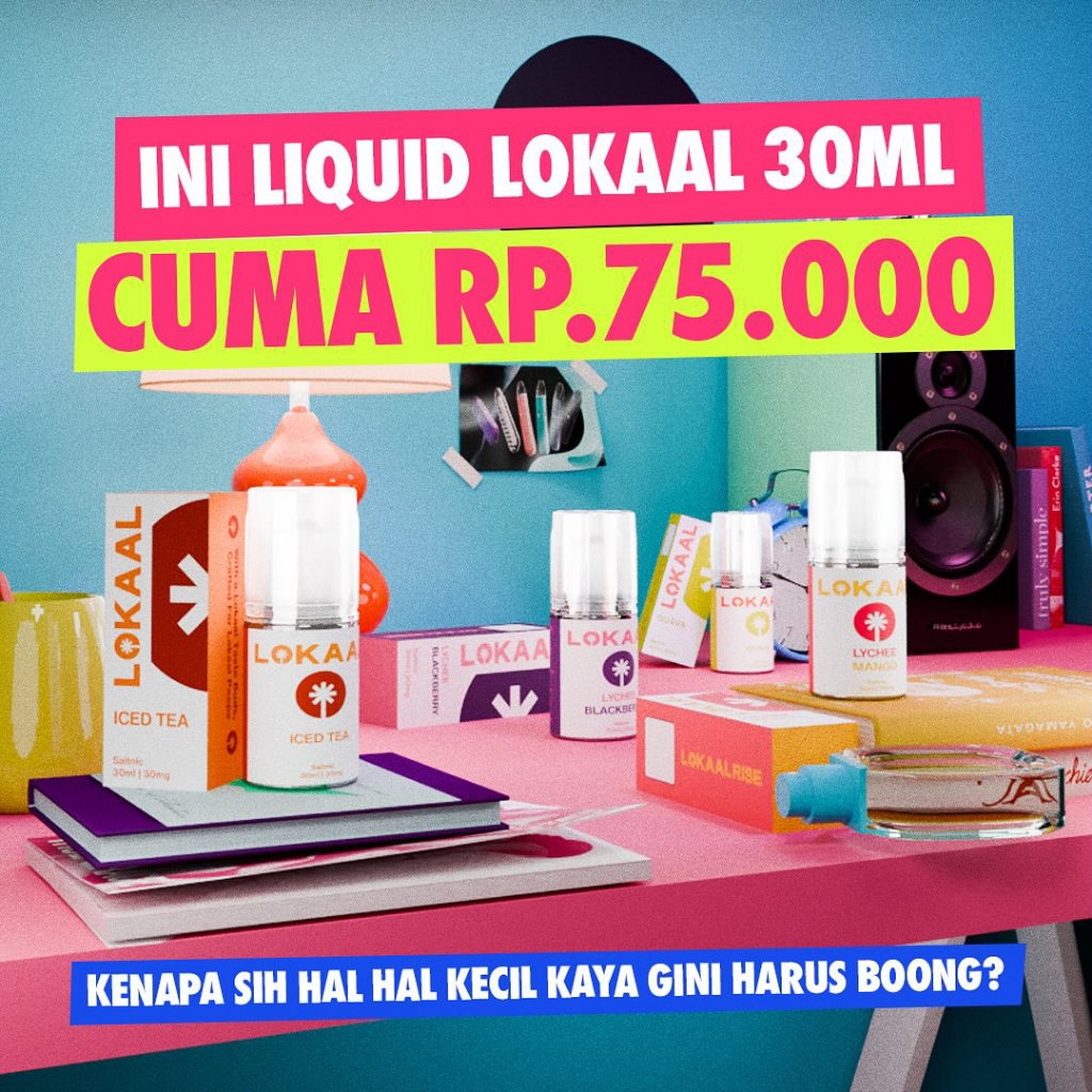 Jual LOKAAL SERIES 30ML 30MG LIQUID SALT NIC by MOVI | Shopee Indonesia