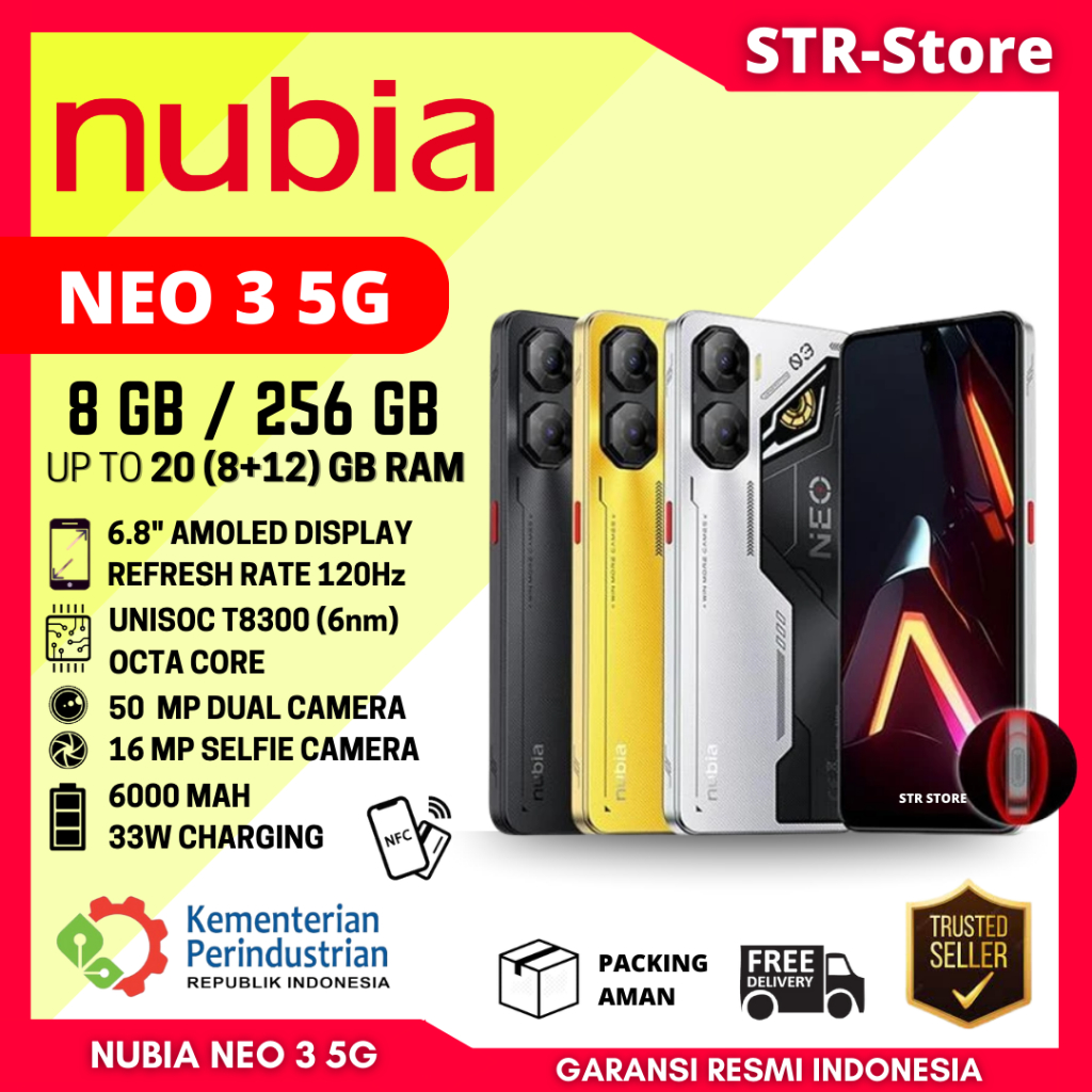 Jual NUBIA NEO 3 5G 8/256 GB TERBARU GARANSI RESMI NEO 3 5G 8/256 GB ...