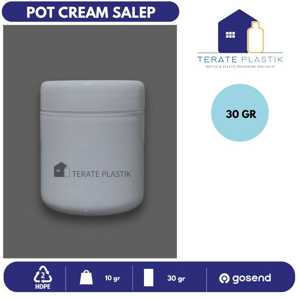 Jual Per 20pc, POT Cream SALEP 30 gr | POT HDPE | Pot Salep | Pot Cream ...
