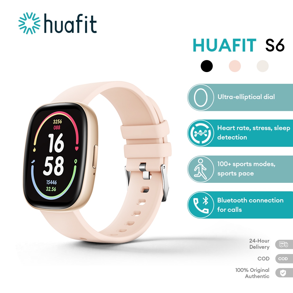 Jual Huafit S6 Jam Smartwatch Wanita Mini 40mm Original Bluetooth Call ...