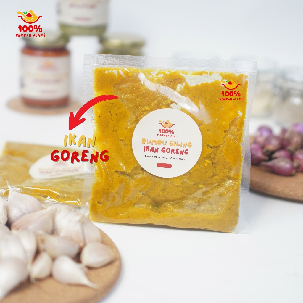 Jual 100persen Bumbu Racik Instan Gilingan Basah Ikan Goreng 125gr ...