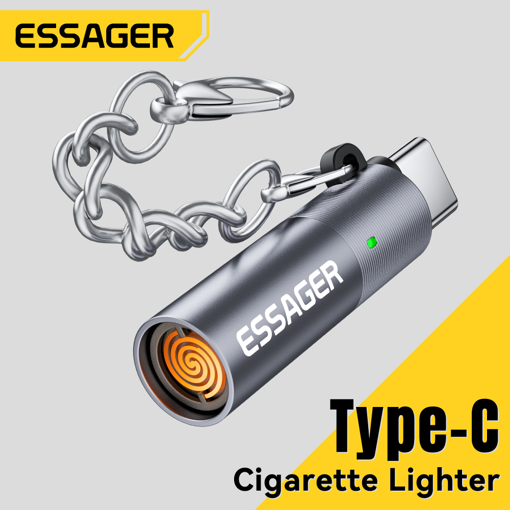 Jual ESSAGER Pematik Rokok Elektrik USB C Tanpa Api - Desain Portable ...