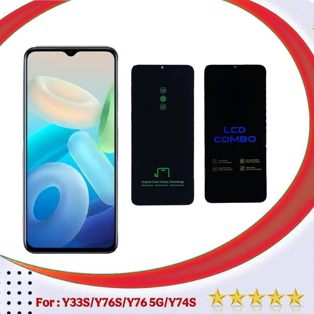 Jual LCD + TOUCHSCREEN VVO Y33S/Y76S/Y76 5G/Y74S BLACK ORIGINAL NEW ...