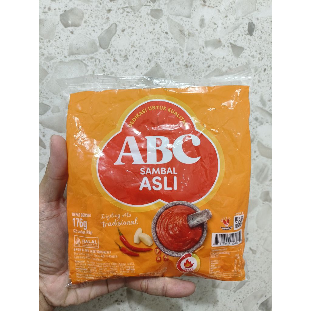 Jual Sambal Asli ABC Kemasan 1 Bungkus isi 22 Sachet | Shopee Indonesia