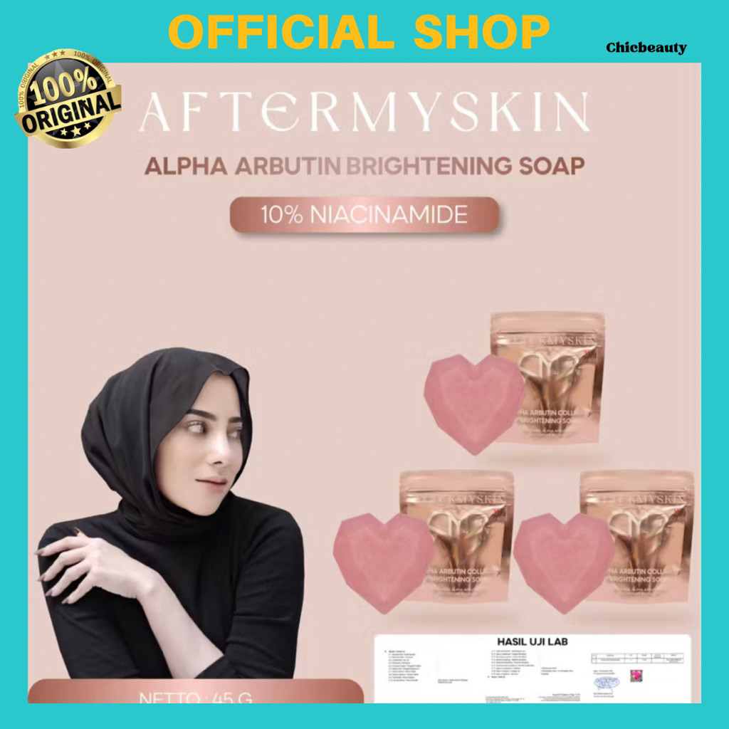Jual AFTERMYSKIN ALPHA ARBUTIN SOAP & BODIOTION PEMUTIH BADAN /ORIGINAL ...